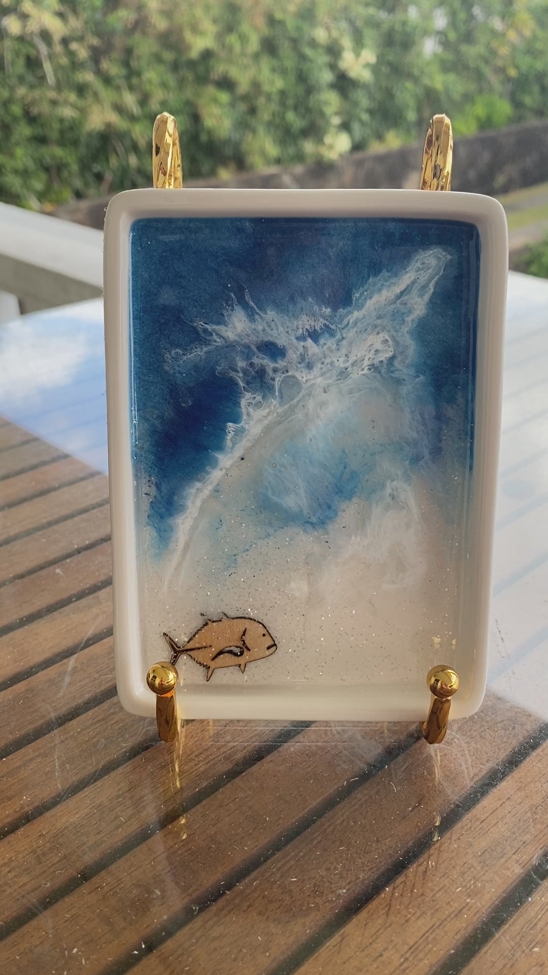Ulua Fish (trevally) Ocean Themed Soap Dish – Resin Art Kailua